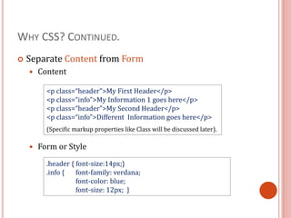 CSS Cascading Style Sheet Introduction slides | PPT