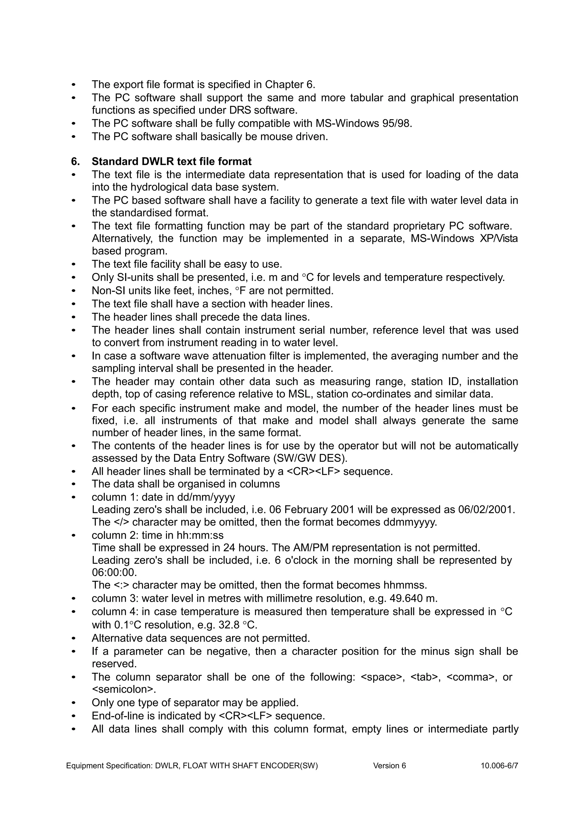 Dwlr, float type with shaft encoder (sw) | DOC