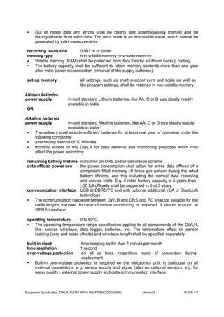 Dwlr, float type with shaft encoder (sw) | DOC