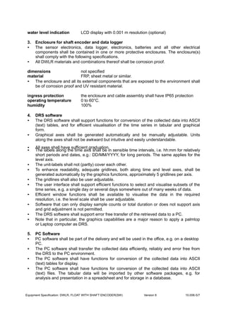 Dwlr, float type with shaft encoder (sw) | DOC