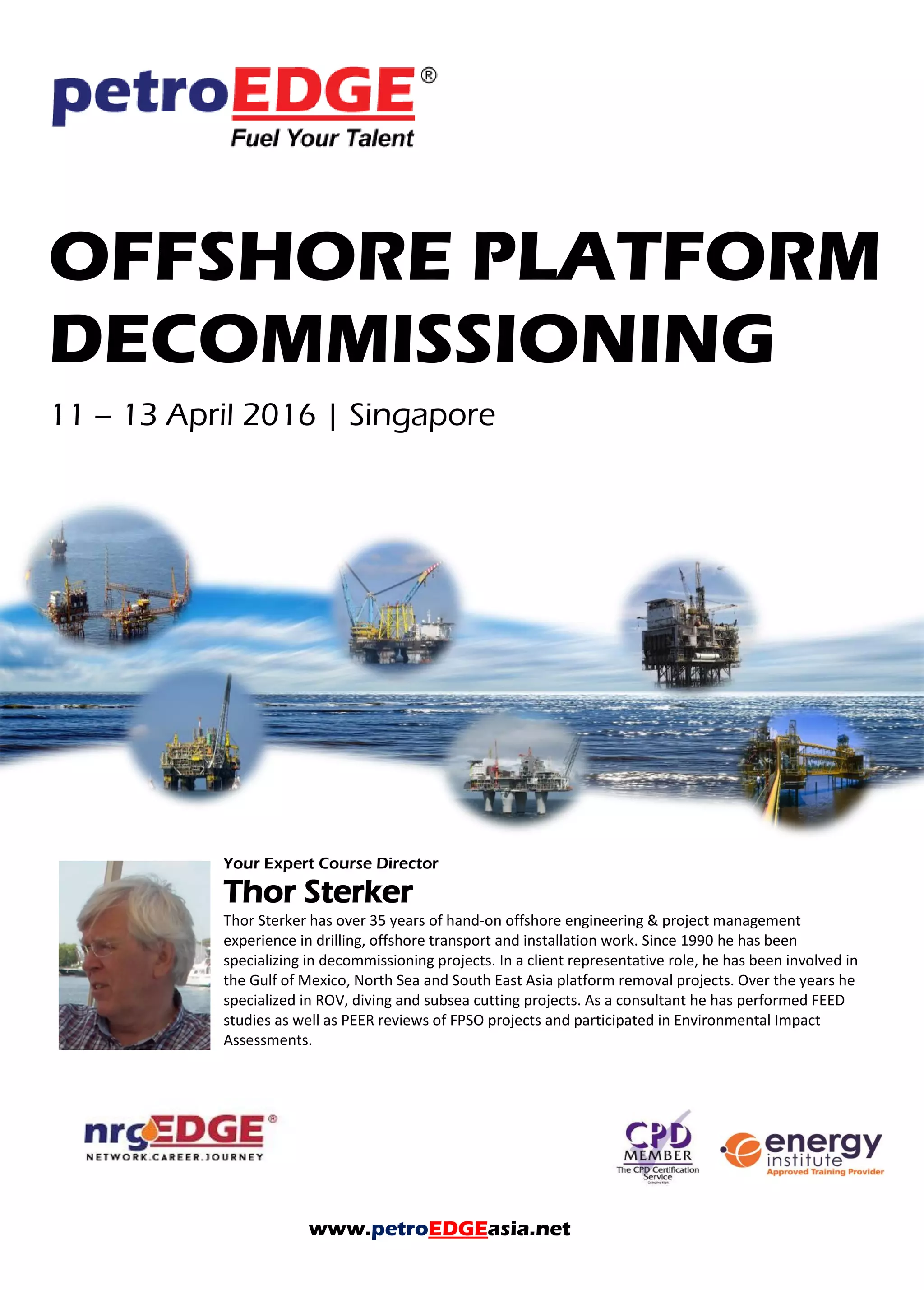 PE976 Offshore Platform Decommissioning | PDF