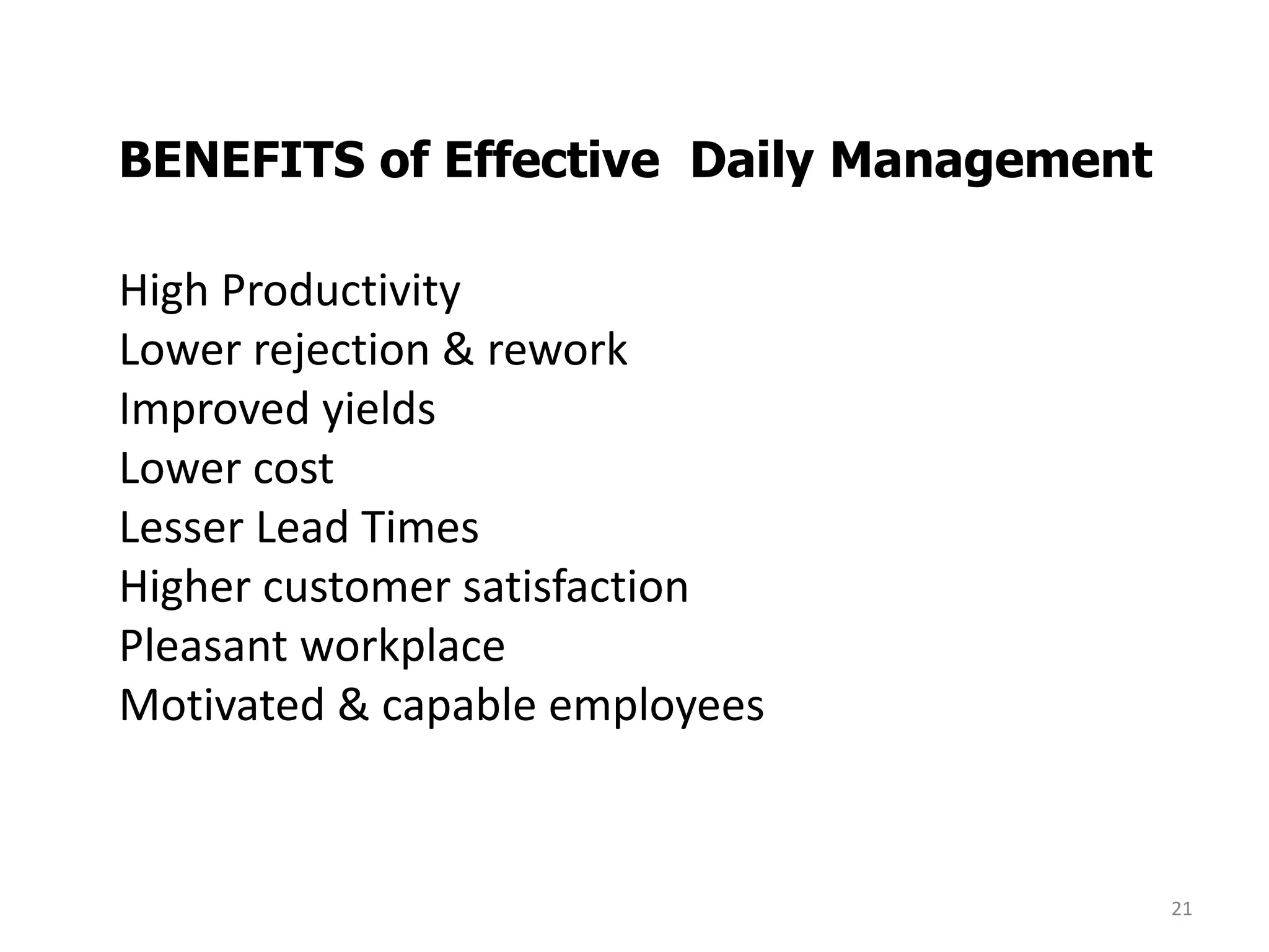 Daily Work management Presentation (PPT). | PDF
