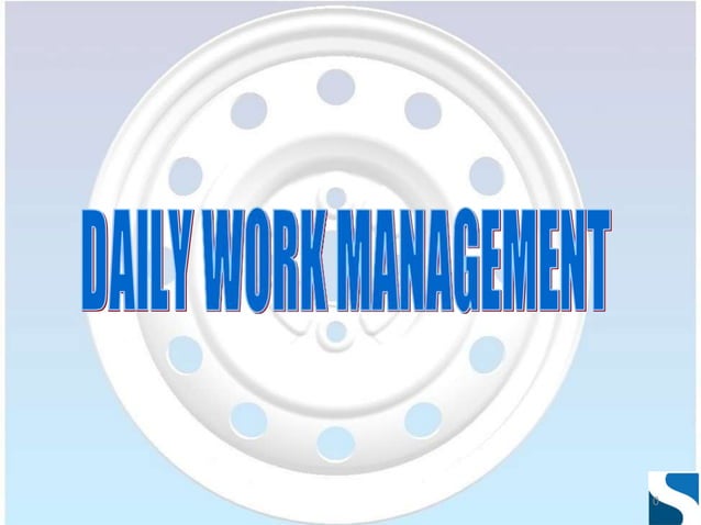 Daily work management for professional people | PPTX