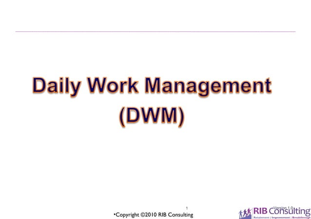 Dwm overview | PPT