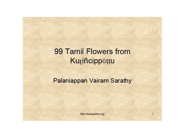 Tamil pathupattu | PPTX | Poetry | Books and Literature