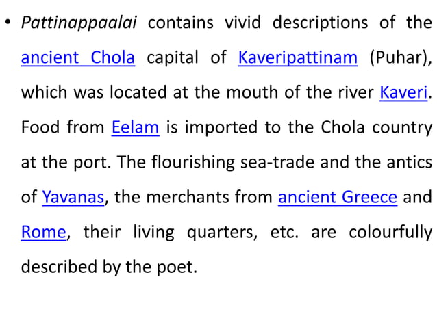 Tamil pathupattu | PPTX | Poetry | Books and Literature