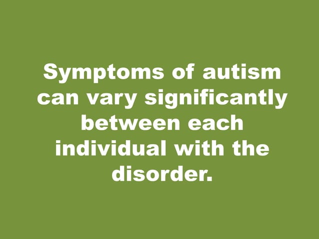 Understanding Autism: 10 Fast Facts | PPT