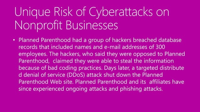 DWP Cybersecurity 101 for Nonprofits | PDF | Internet Safety | Parenting