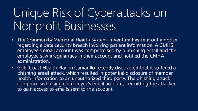 DWP Cybersecurity 101 for Nonprofits | PDF | Internet Safety | Parenting