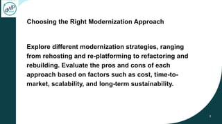 Unlocking the Future: Strategies for Successful Legacy Modernization | PPT