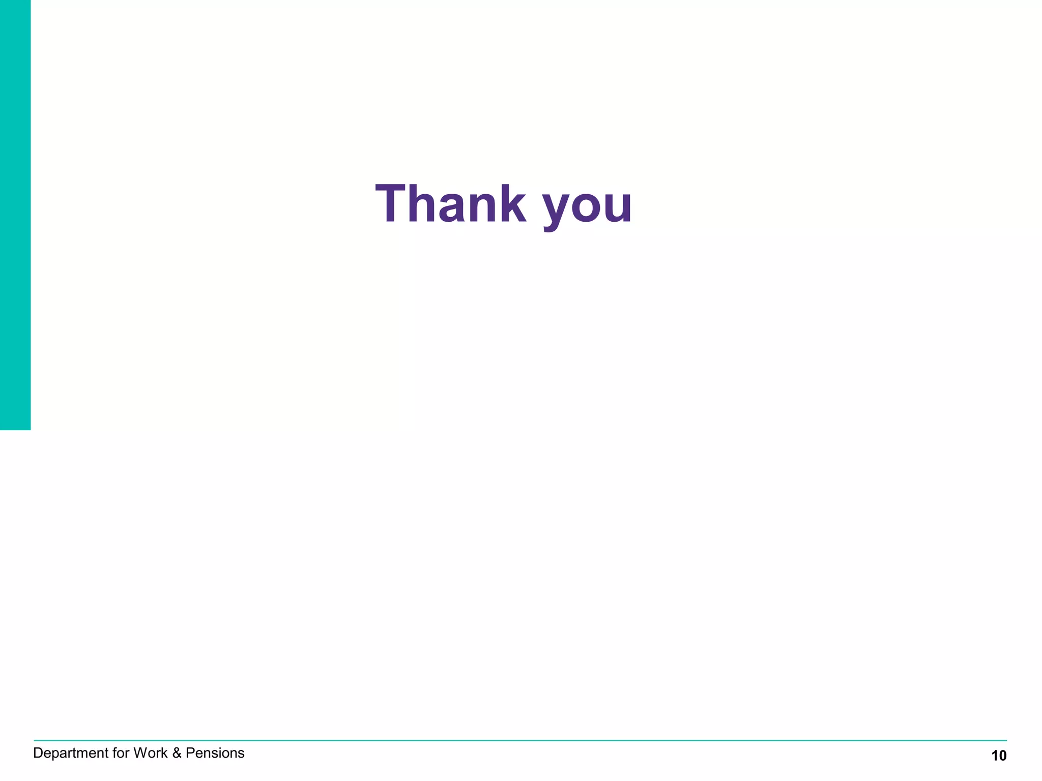 DWP presentation | PPT