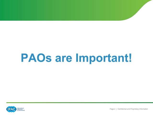 Realizing the Power of PAOs: IFAC’s Capacity Building Agenda | PPTX