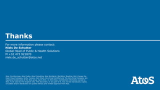 DWS16 - Smart city forum - Niels De Schutter, Atos | PPT
