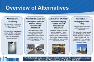Downsview Water Service Improvement Study Boards | PPTX | Developmental ...