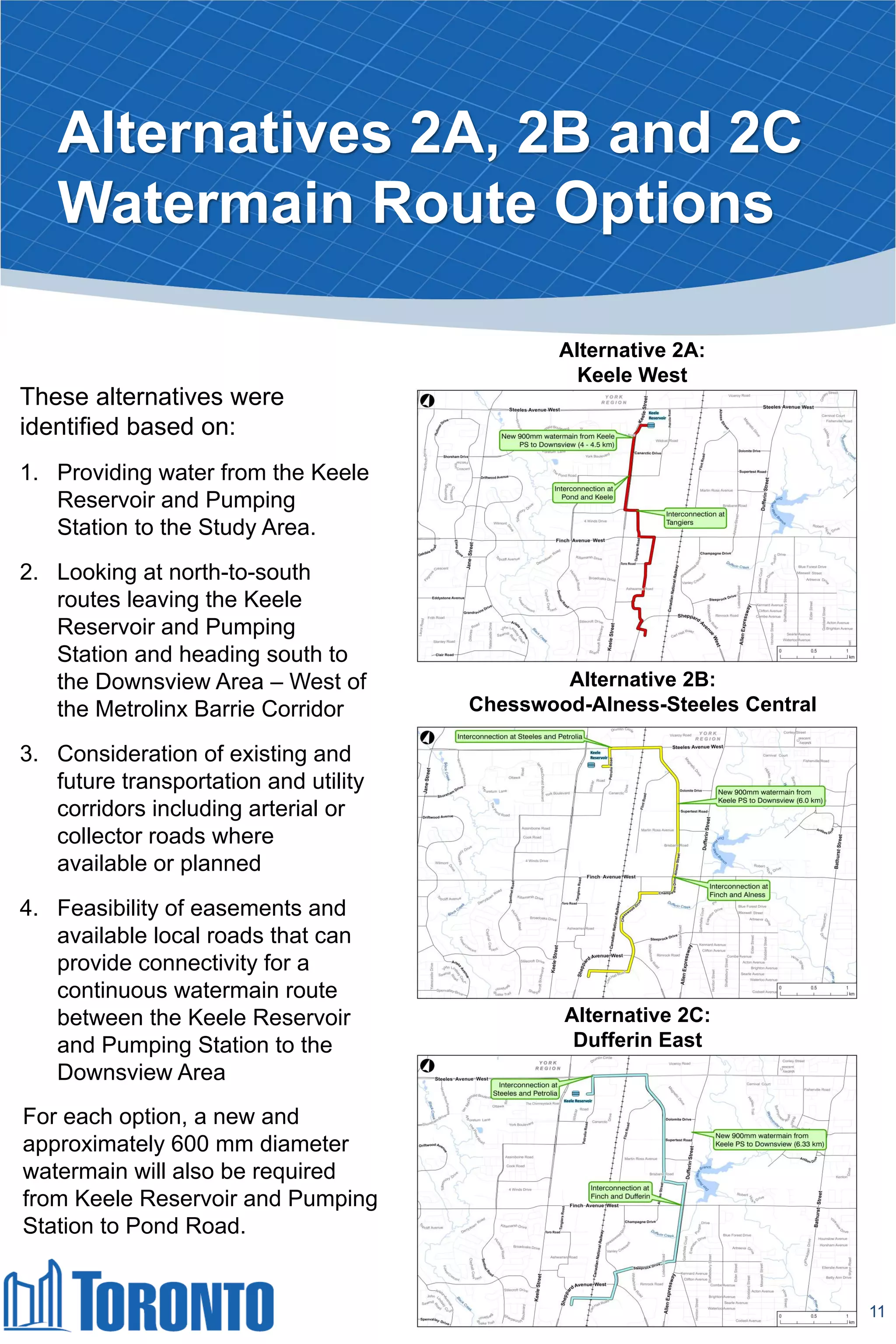 Downsview Water Service Improvement Study Maps | PPTX