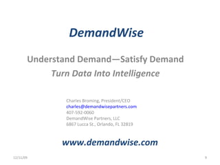 DemandWise Introduction | PPT