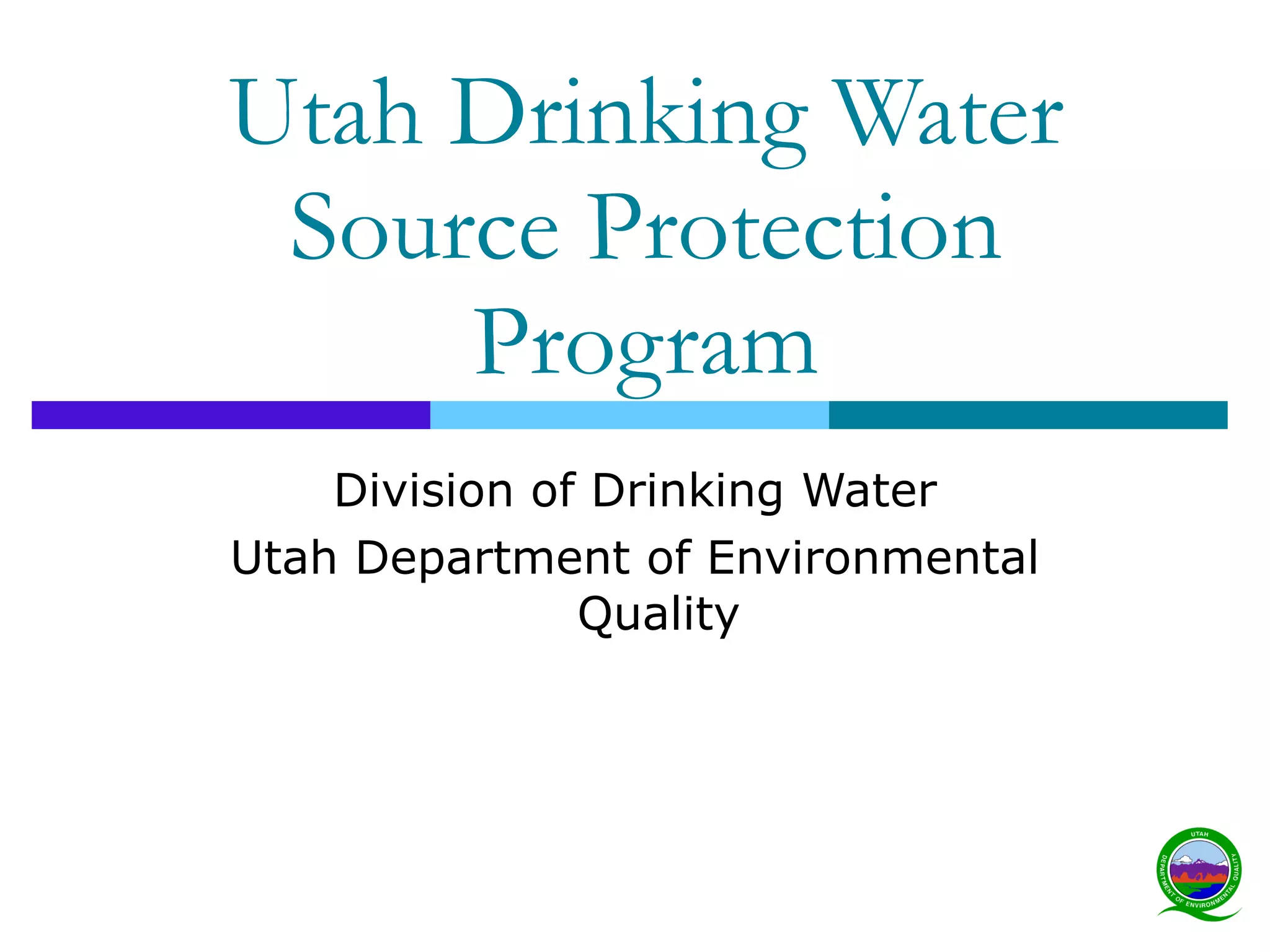 Drinking Water Source Protection Program | PPT