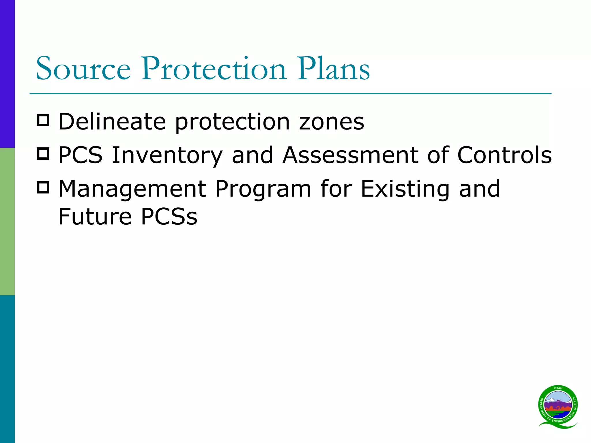 Drinking Water Source Protection Program | PPT