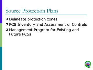 Drinking Water Source Protection Program | PPT