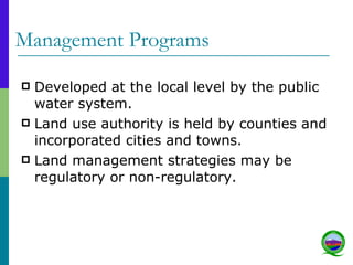 Drinking Water Source Protection Program | PPT