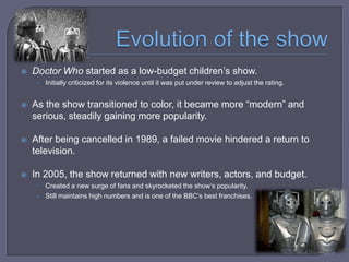 Doctor Who & Pop Culture | PPTX