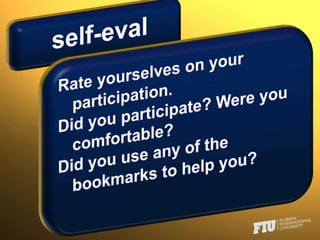 Eric Dwyer - Clarifying Bookmarks | PPT