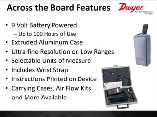 Dwyer's Digital Manometers | PPTX