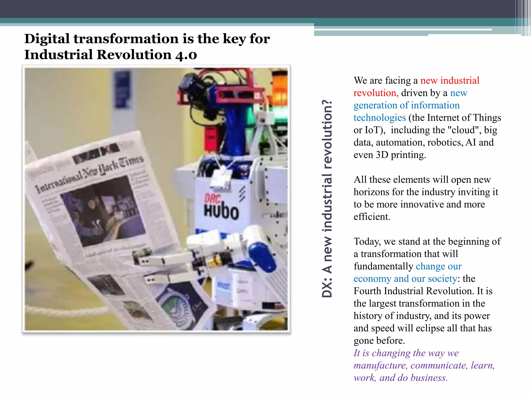 Artificial Intelligence at the Heart of Digital Transformation ...