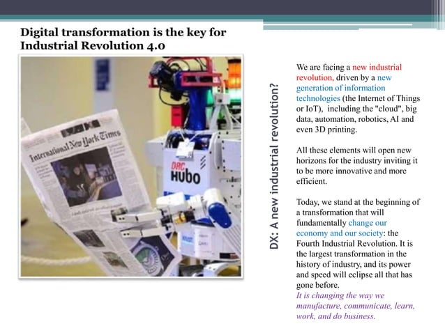 Artificial Intelligence at the Heart of Digital Transformation ...