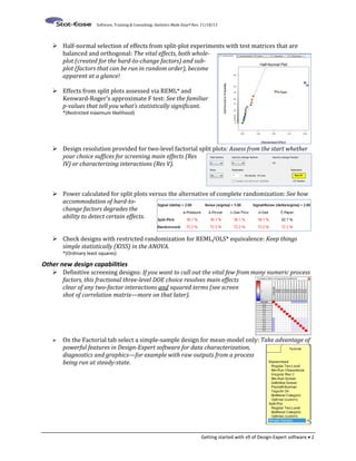 What's new in Design-Expert version 9? | PDF