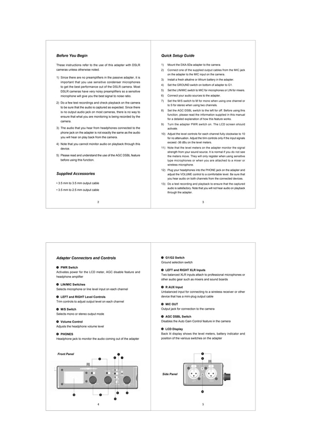 Beachtek DXA-5DA | PDF