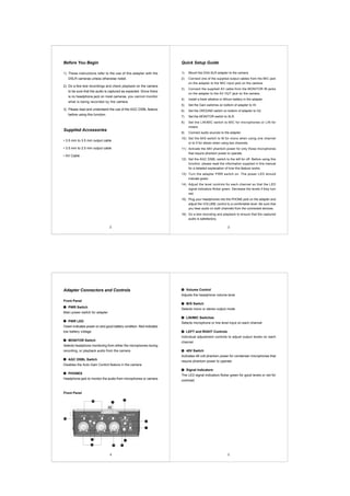 Beachtek DXA-SLR | PDF