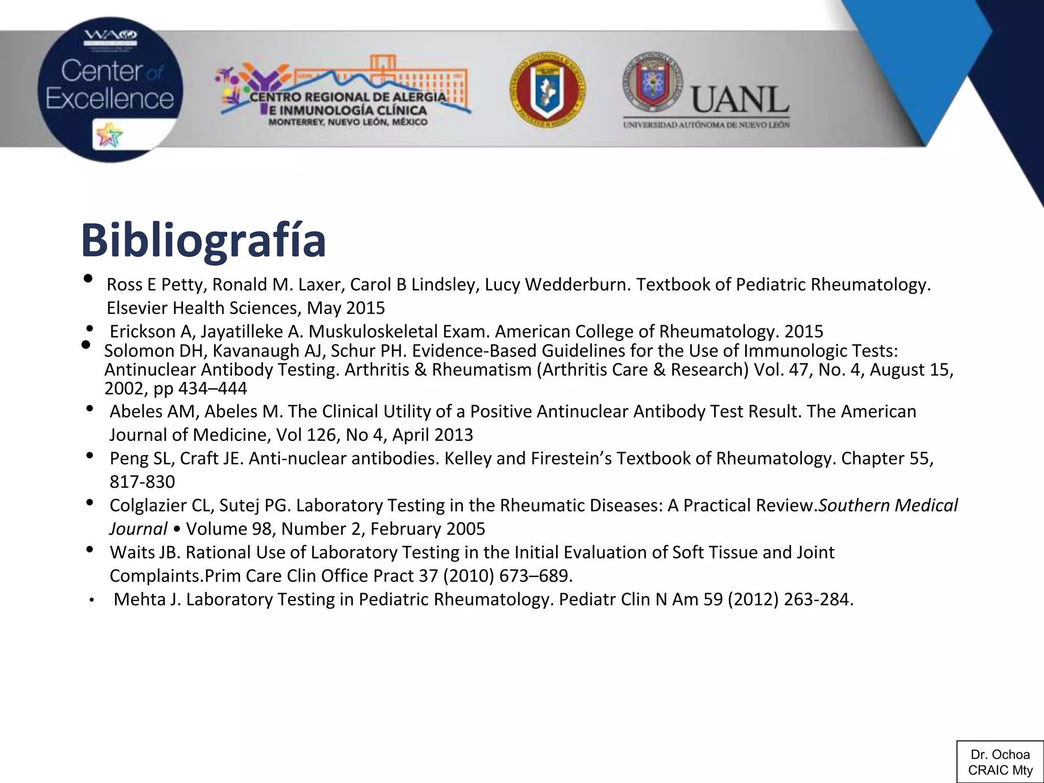 Diagnóstico clínico y estudios en padecimientos reumatológicos | PDF ...