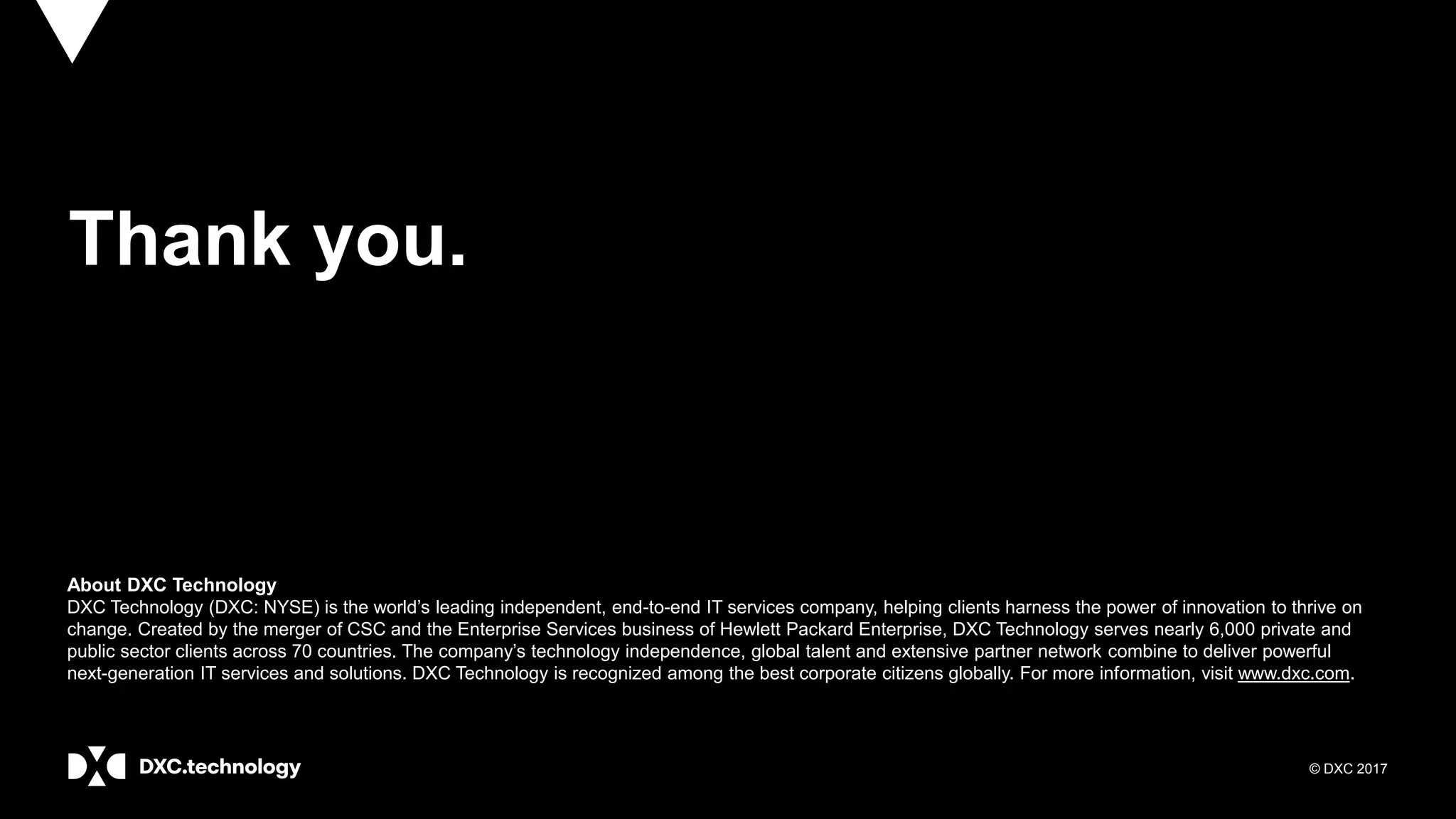 DXC Technology Corporate Overview | PDF