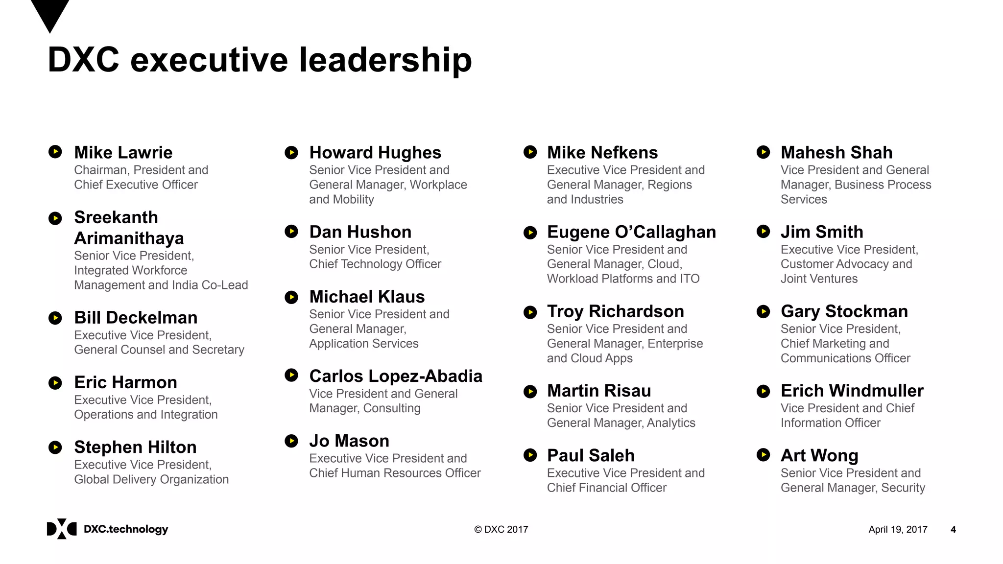 DXC Technology Corporate Overview | PDF