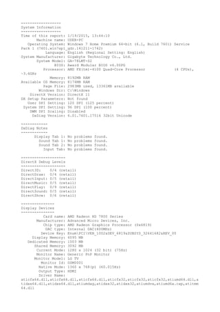Dx diag | TXT | Video Software | Computer Software and Applications