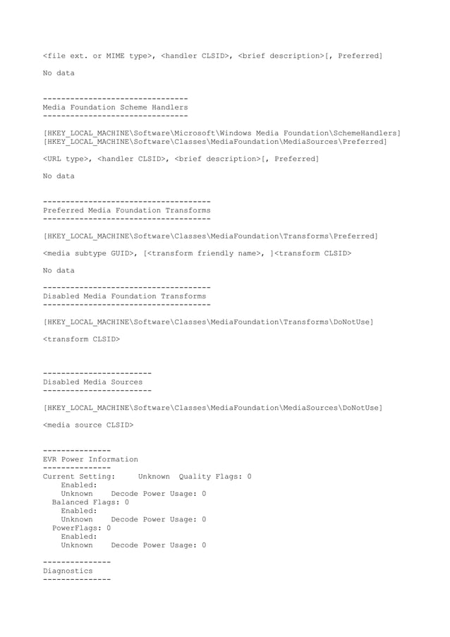 Dx diag | TXT | Operating Systems | Computer Software and Applications