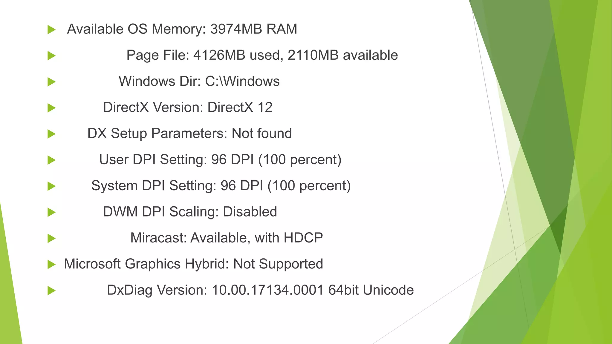 DX DIAG System Information.pptx