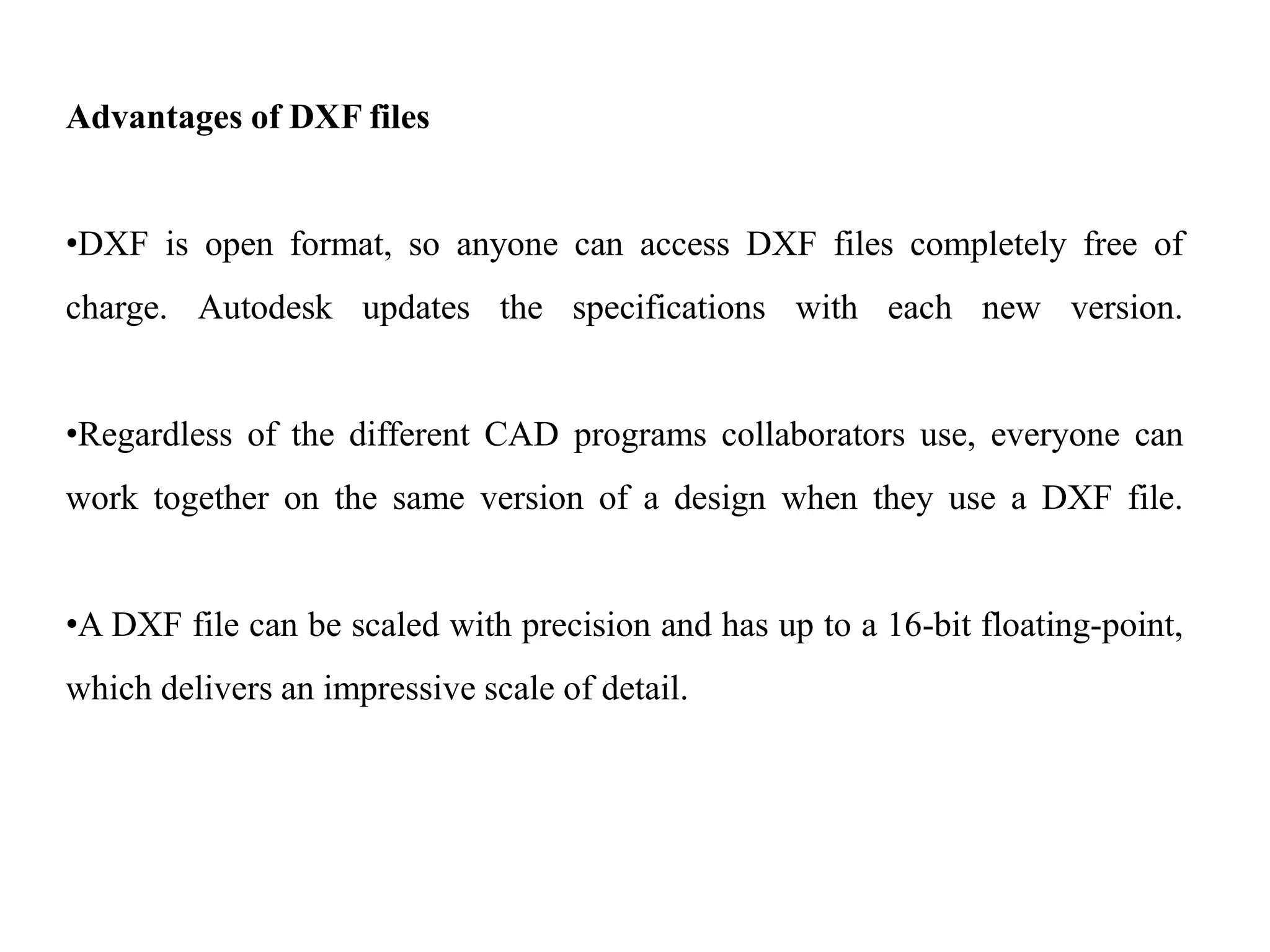 DXF.pptx | Graphics Software | Computer Software and Applications