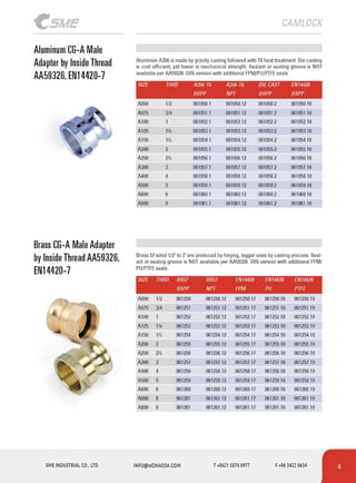 SME Cam and Groove hose couplings camlock quick disconnect adapter ...