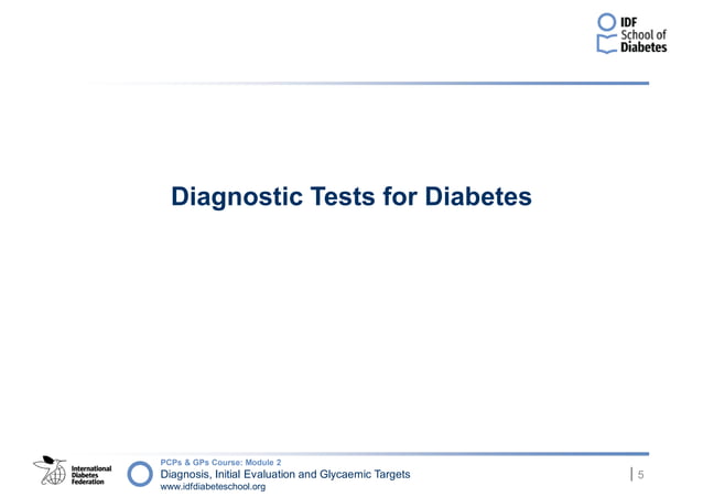 Diagnosis and initial evaluation of diabetes | PPT