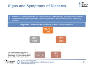 Diagnosis and initial evaluation of diabetes | PPT