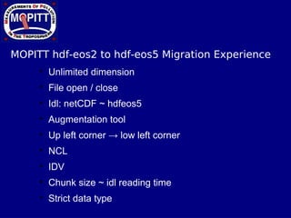HDF5 Performance Enhancements with the Elimination of Unlimited ...