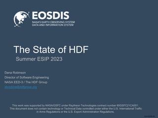 The State of HDF | PPT