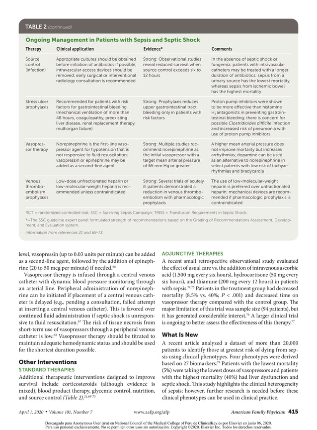 Dx y tx de sepsis 2020 | PDF
