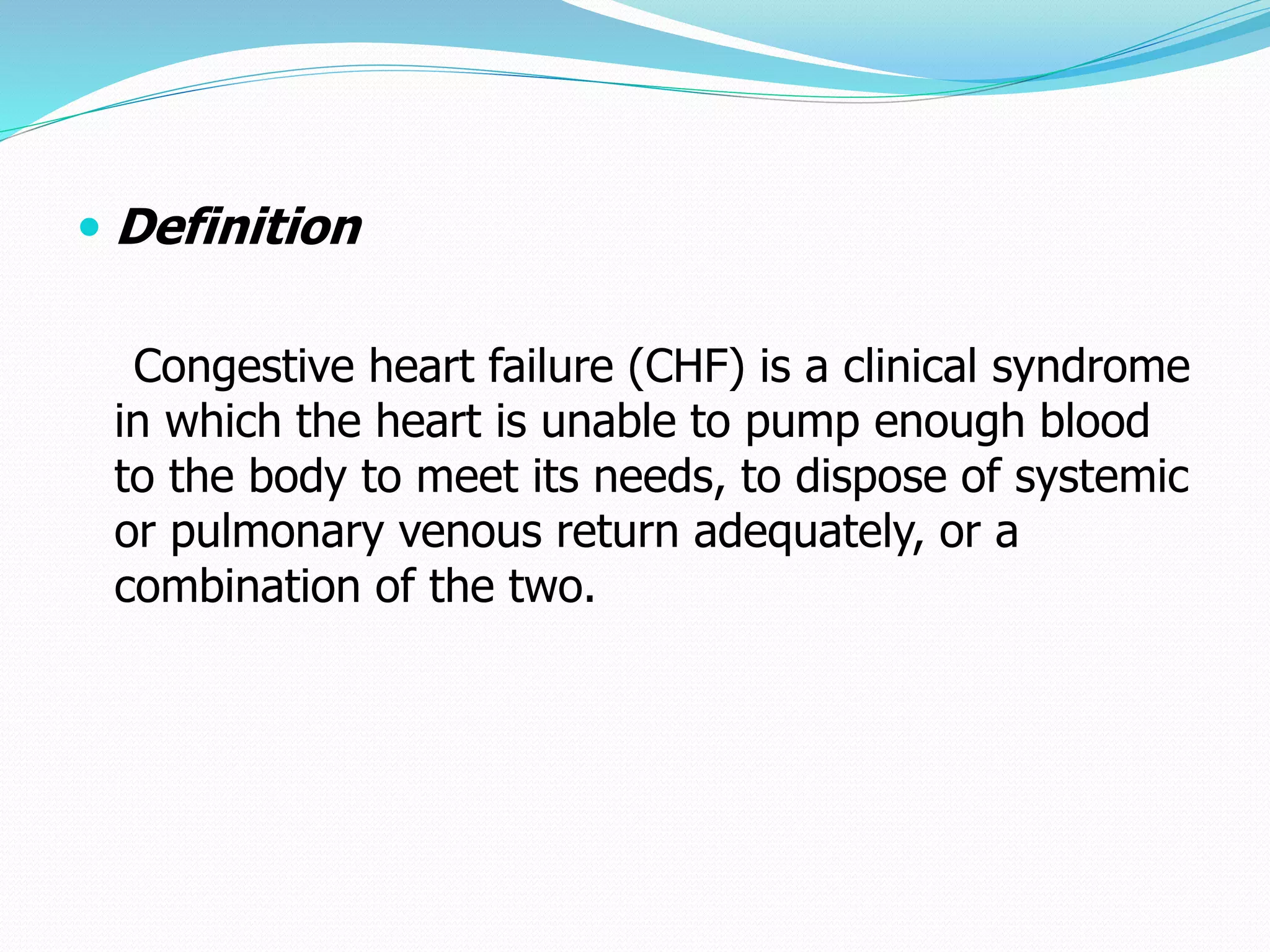 Congestive cardiac failure | PPTX