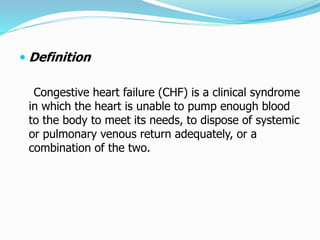 Congestive cardiac failure | PPTX