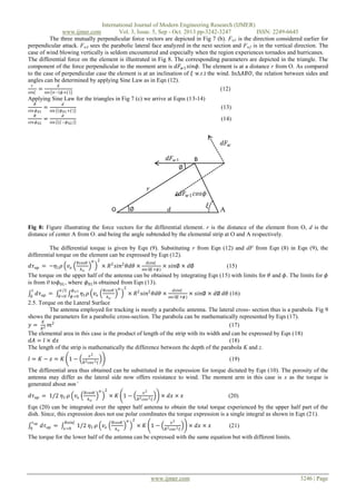 Analytic Model of Wind Disturbance Torque on Servo Tracking Antenna | PDF
