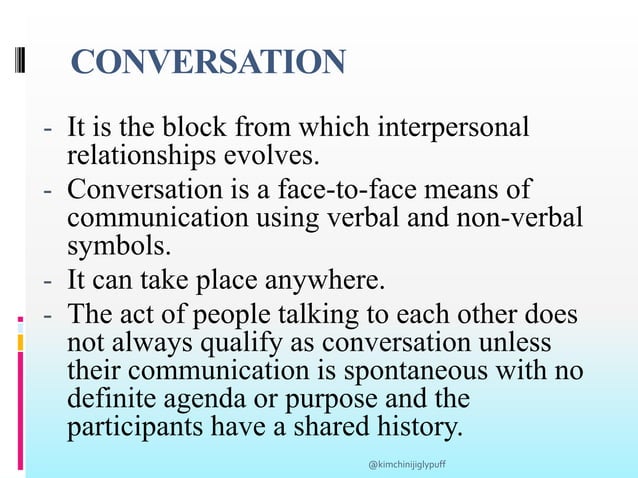 Dyadic Communication | PPSX