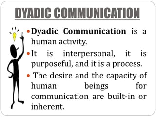 Dyadic communication | PPT